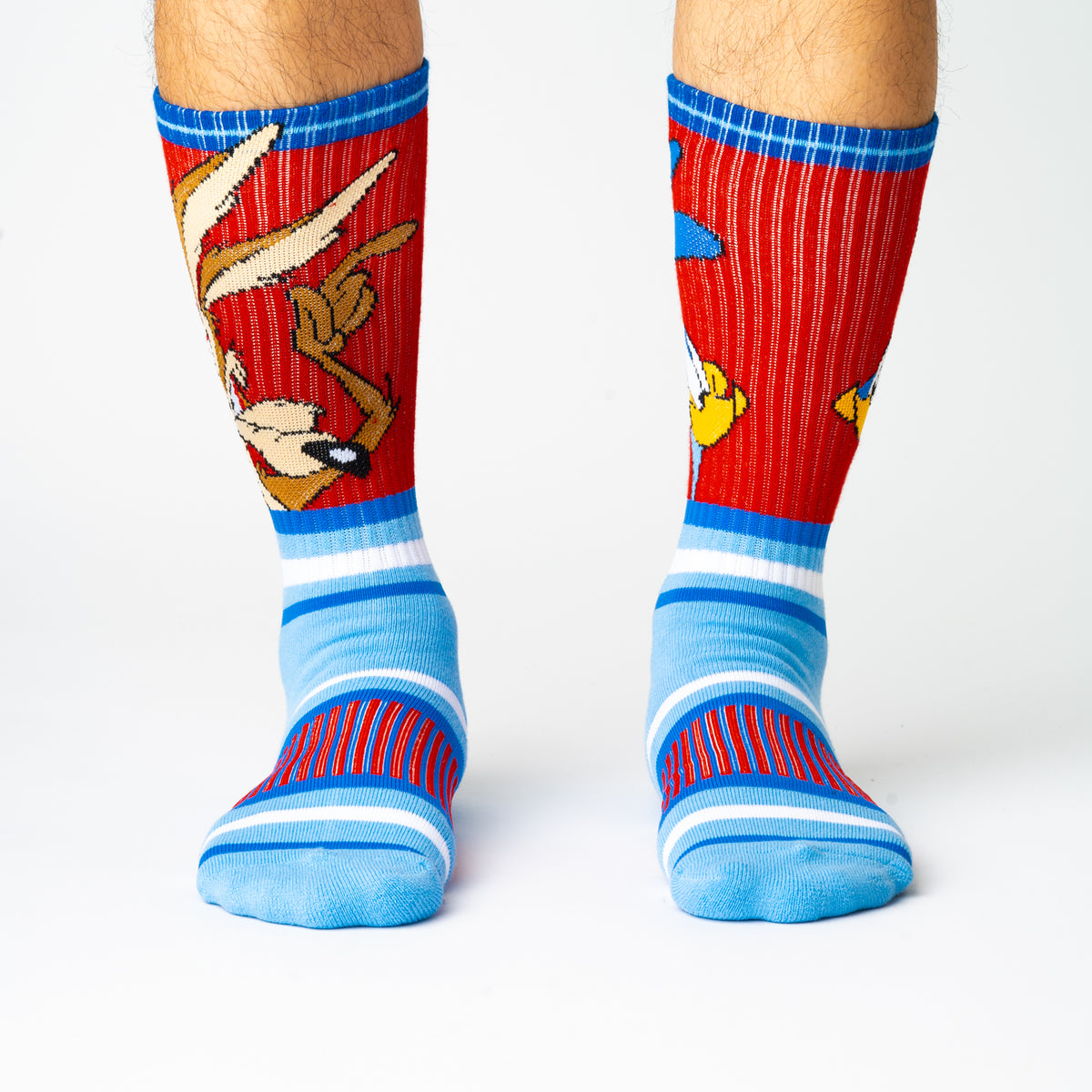 SWAG LOONEY TUNES SPORTS SOCKS - ROAD RUNNER & COYOTE