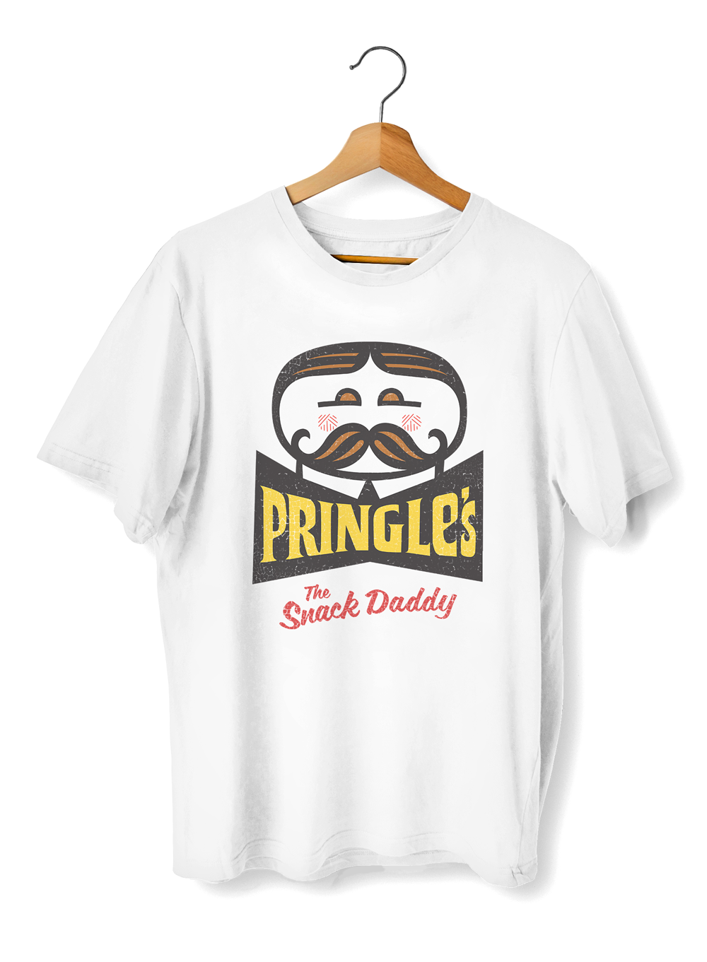 SWAG UNISEX OVERSIZE T-SHIRT - PRINGLES THE SNACK DADDY (WHITE)