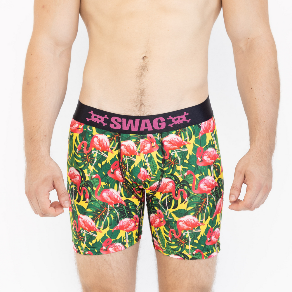 Neon Pink Flamingo Boxers